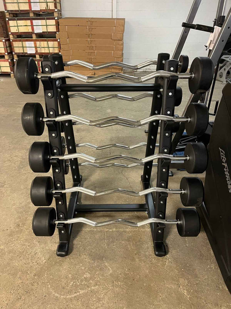 True Iron Rubber Fixed Barbell Set 20-110 with Rack! – True Iron Fitness